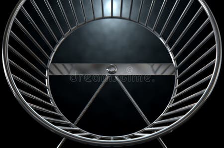 Hamster Wheel Empty stock image. Image of bars, render - 74340231