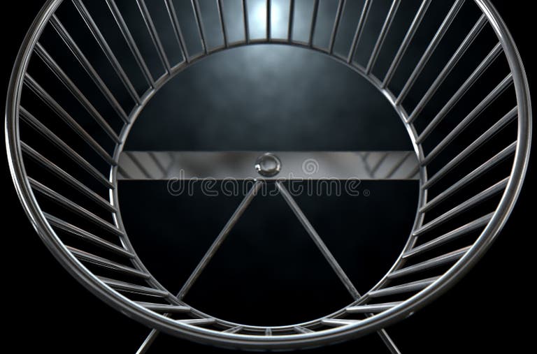 Hamster Wheel Empty stock image. Image of bars, render - 74340231