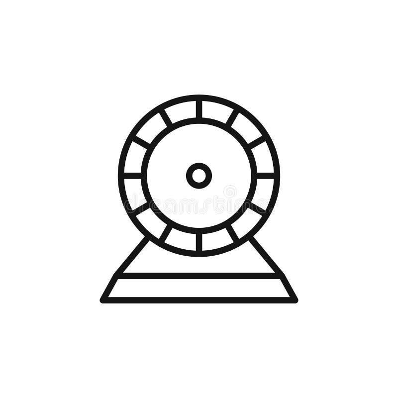 Hamster Wheel Logo Sign Vector Outline Stock Illustration ...