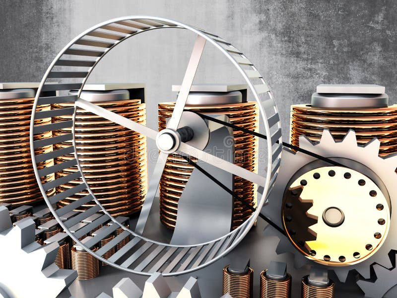 Hamster wheel power stock illustration. Illustration of generator ...