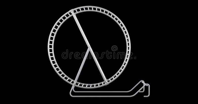 Hamster Wheel, Rotation Animation Seamlessly Loopable. 3D Rendering ...
