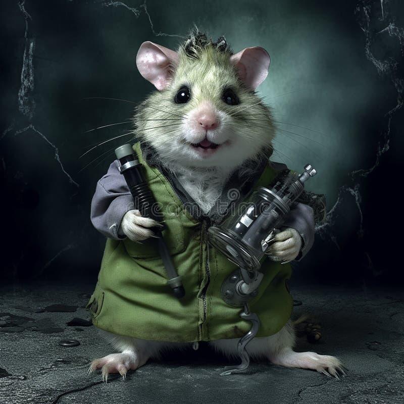 Hamster Zombie Monster with a Frankenstein S Monster Style Appearance ...