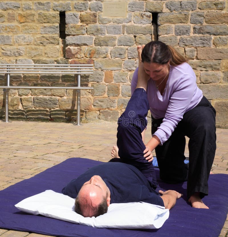 Hamstring stretch stock image. Image of massage, manipulation - 2782895