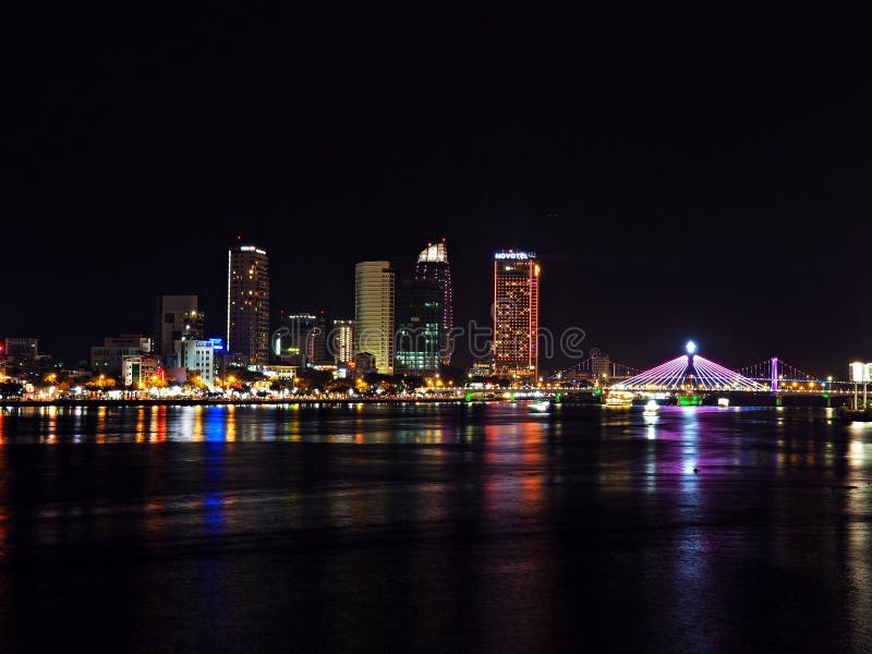 Han River Night View stock photo. Image of backpack - 101679522