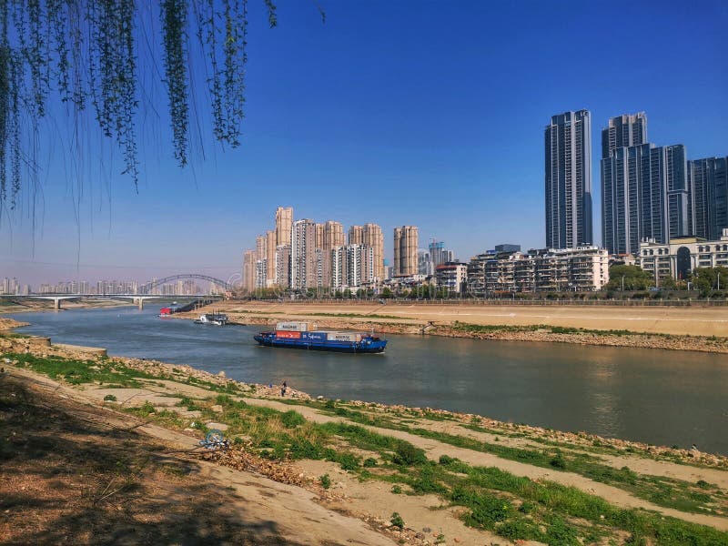 Han River Run through the Wuhan City Editorial Stock Photo - Image of ...