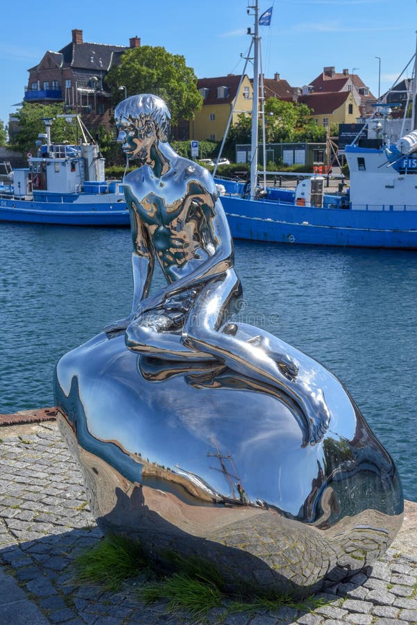 Han Statue at the Harbour of Helsingor on Denmark Editorial Photo ...