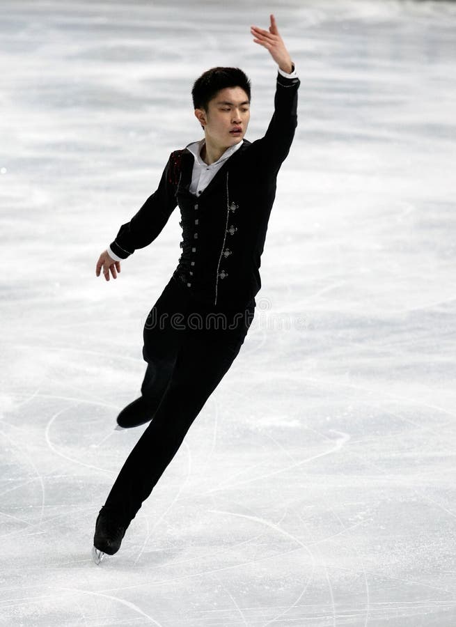 Han YAN (CHN) redactionele afbeelding. Image of schaatsenrijder - 62858570