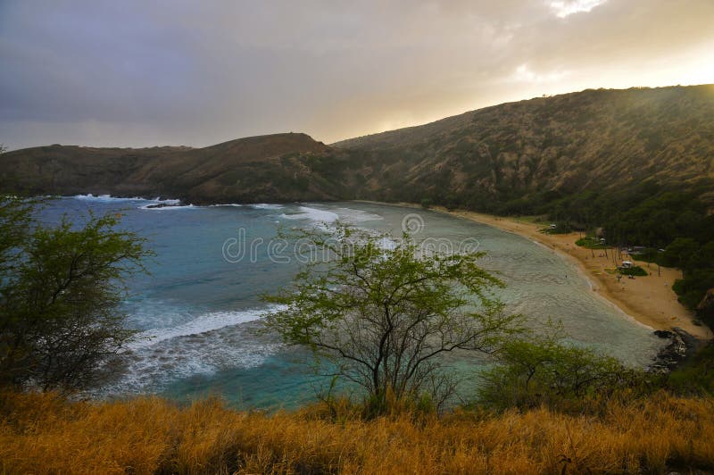 Hanauma bay, Oahu stock photo. Image of lanai, island - 88520430