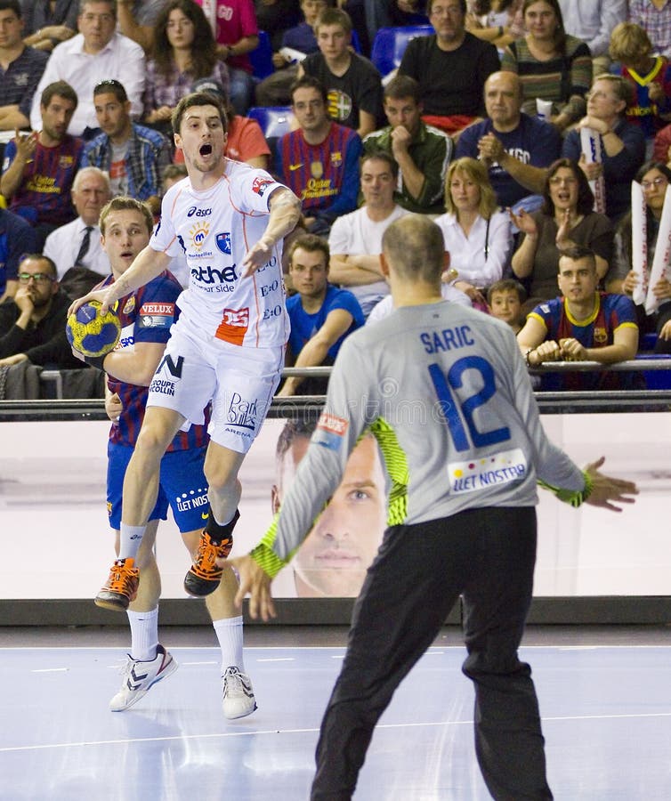 Handball Team Player Jump Shot Editorial Photo - Image of club, team ...