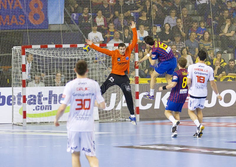 Hanball shot action editorial stock image. Image of goal - 28628939