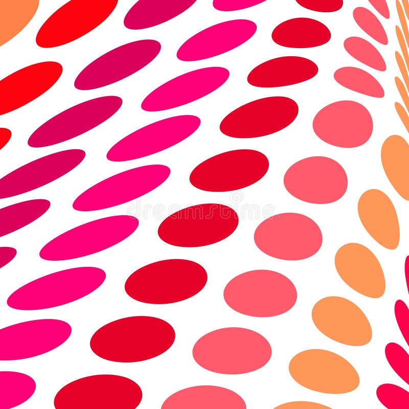 Red, Pink, Orange, Brown Wavy Colorful Dots. Round Dot Pattern Stock ...