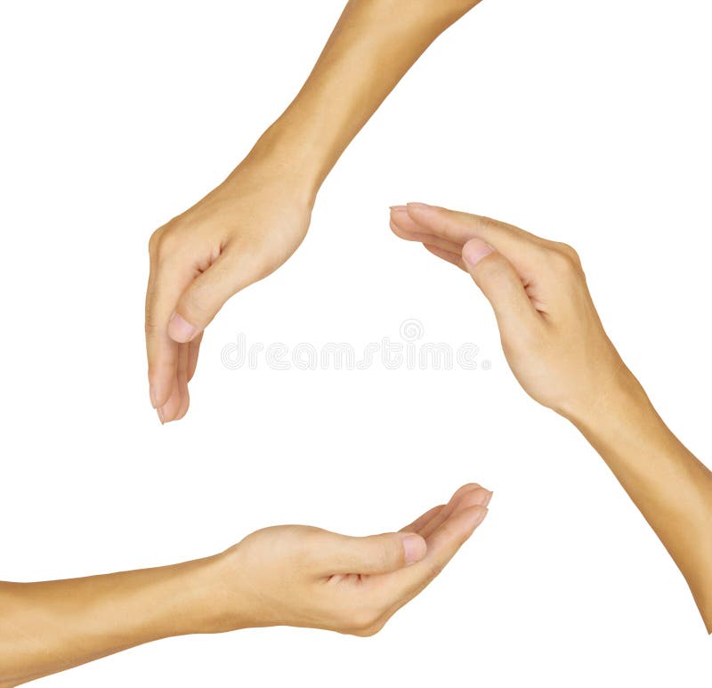 Recycling Symbol Made from Hands Stock Image - Image of recycle, earth ...