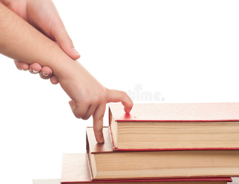 Hand and book stairs stock photo. Image of abstract, culture - 9797148