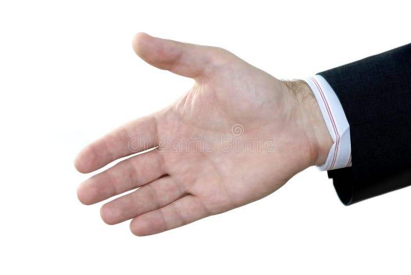 Outstretched hand stock image. Image of handshake, businessman - 38721875