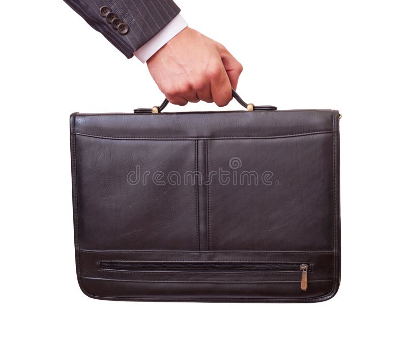 Hand holding briefcase stock photo. Image of businessman - 2052042