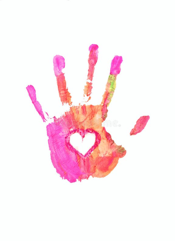 Pink Handprint Stock Illustrations – 506 Pink Handprint Stock ...