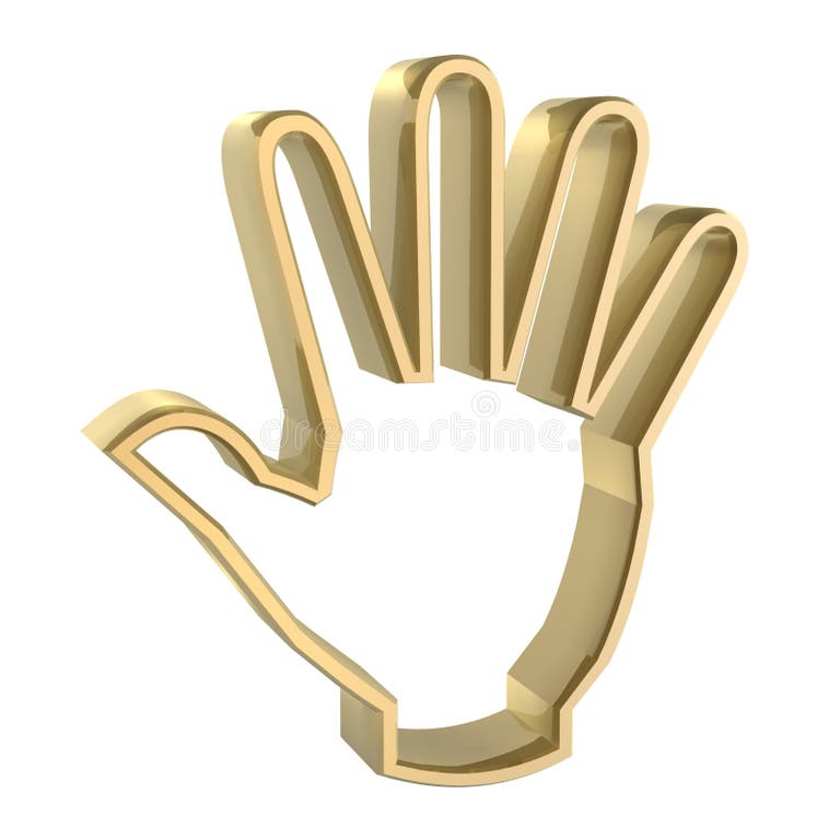 Gold Open Hand Palm Stock Illustrations – 519 Gold Open Hand Palm Stock ...