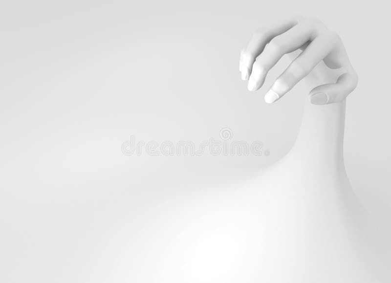 Hand Abstract, White stock illustration. Illustration of white - 9849676