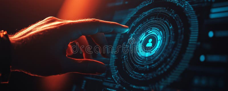 Hand Accessing the Login Interface is a Method of Personal Information ...