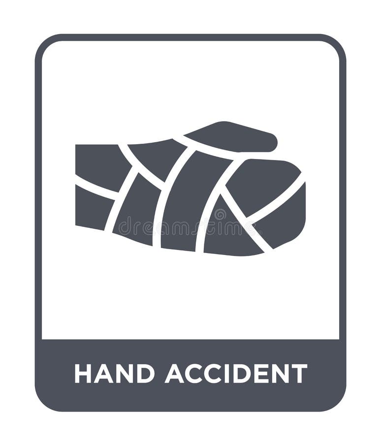 Hand Accident Icon in Trendy Design Style. Hand Accident Icon Isolated ...
