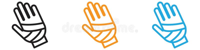 Hand Accident Icon Vector Logo Set Collection for Web App Ui Stock ...
