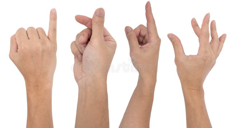 Hand in action isolate stock image. Image of signs, concept - 260445353