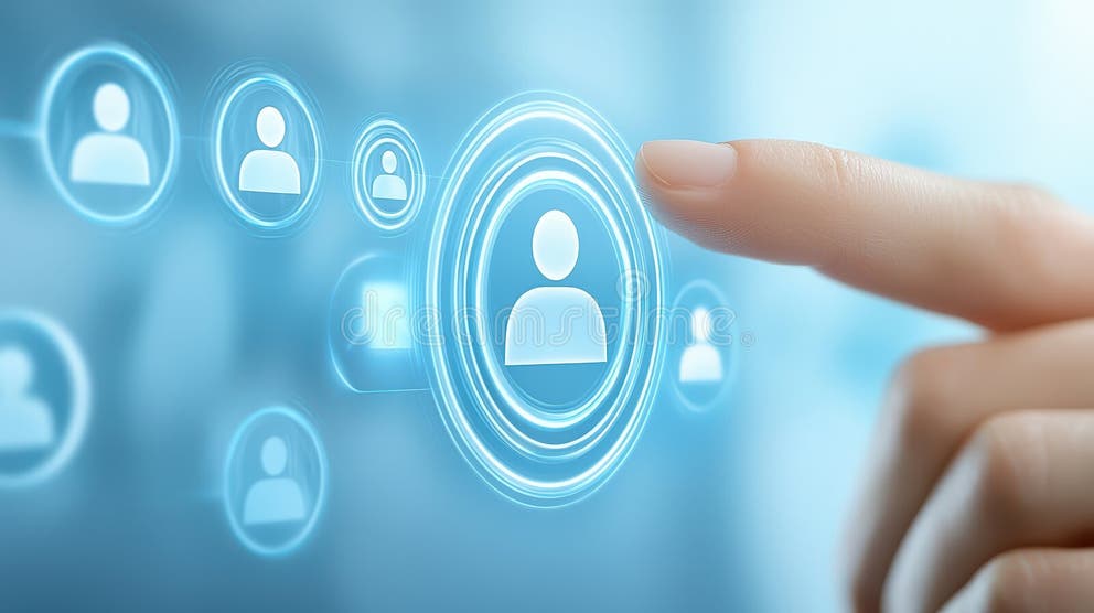 Hand Activating Team Icon Button, Symbol of Connection, Teamwork, and ...