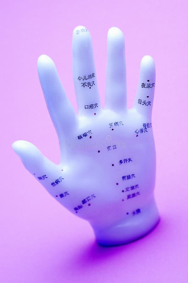 Acupuncture Points and Meridian Stock Photo - Image of complementary ...
