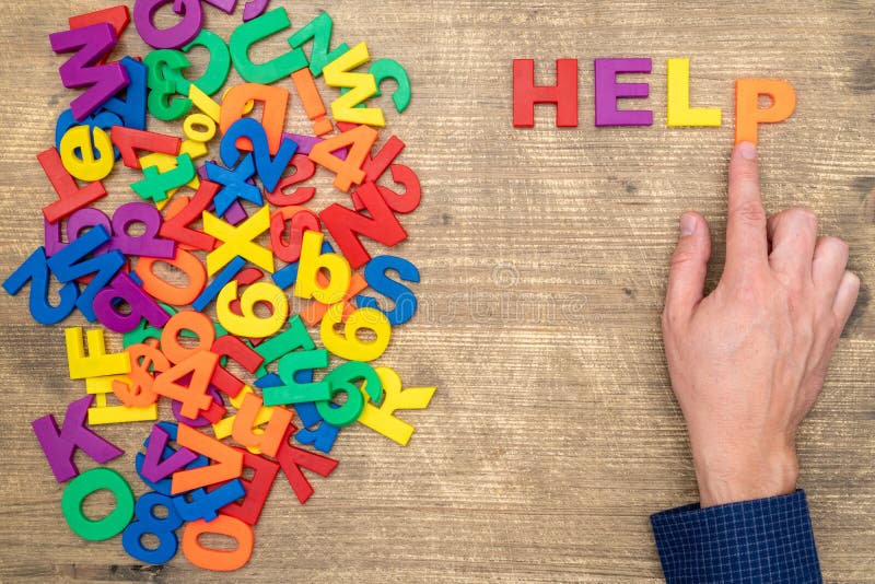 Help! stock photo. Image of board, written, handwritten - 19650216