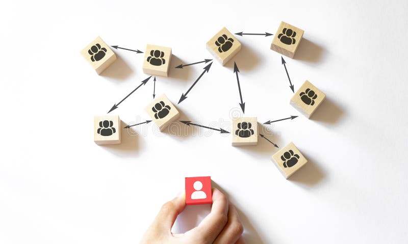 Hand Adding a New Team Member To a Group. Business Management Concept ...