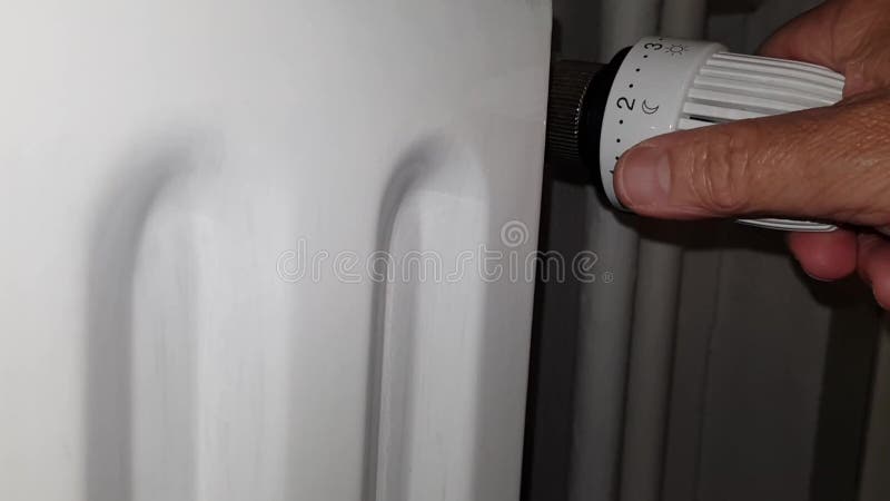 Hand Adjusting Radiator Temperature. Stock Footage - Video of gauge ...