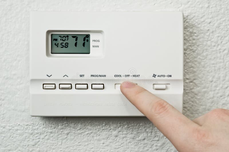 Thermostat Cool Heat Switch Stock Photo - Image of control, switch ...