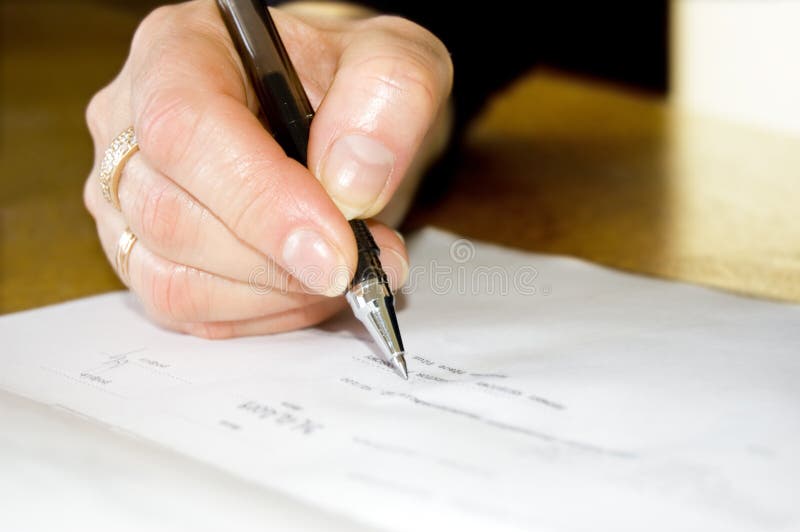 Writing stock image. Image of paper, hand, silver, skin - 20830563