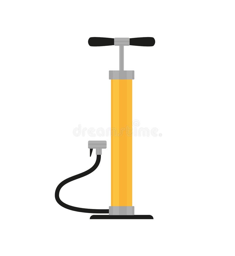 Hand Air Pump.picture of Hand Bicycle Pump, Flat Style Icon Stock Vector - Illustration of ...