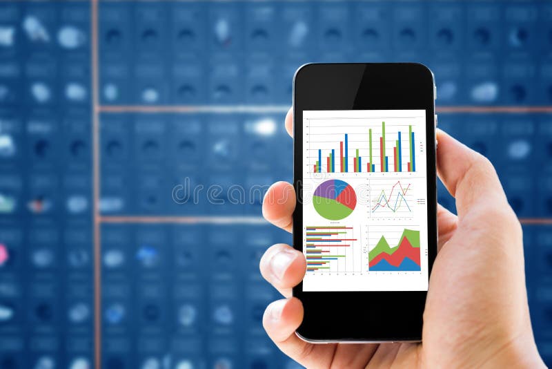 Hand with Analysis Graph, Chart Stock Photo - Image of global, contact ...