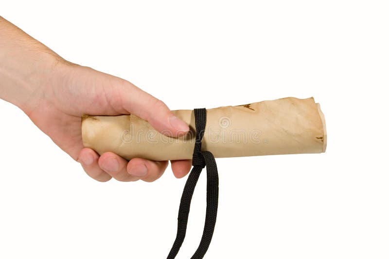 Hand with an Ancient Manuscript Stock Photo - Image of history, hand ...