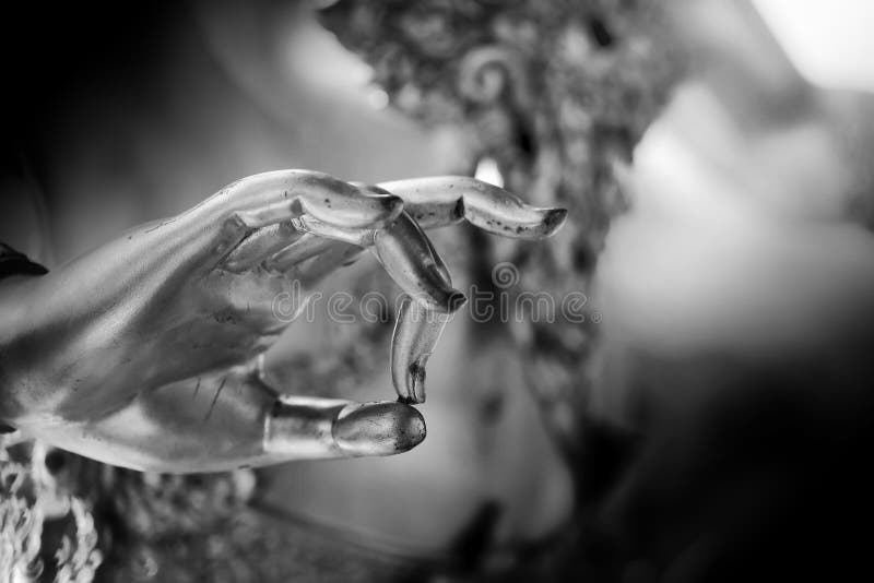 Hand of Angle in Thai Style Mean Benevolence Stock Image - Image of ...