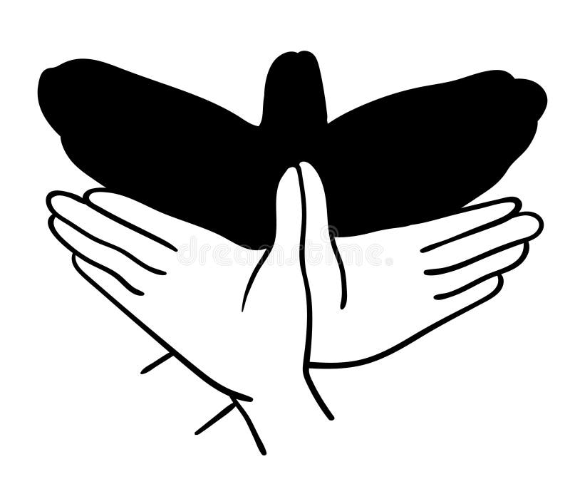 Hand Animal Shadow Vector Illustration by Crafteroks Stock Vector ...