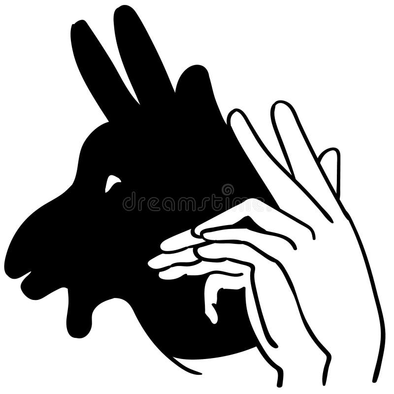 Hand Animal Shadow Vector Illustration by Crafteroks Stock Vector ...