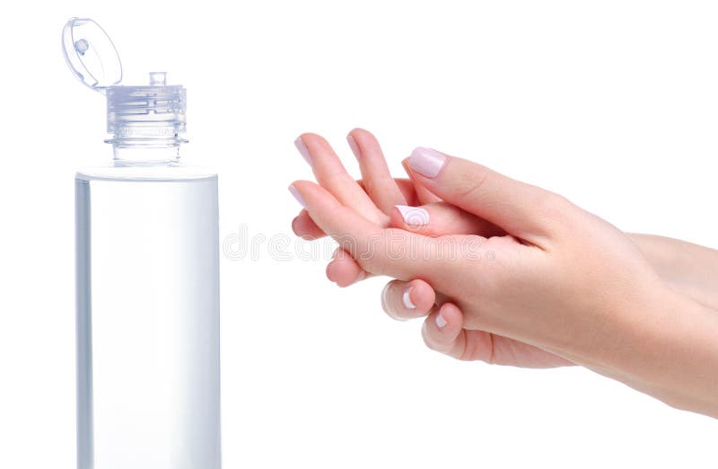 Hand Antiseptic Plastic Bottle Stock Photo - Image of consumerism ...