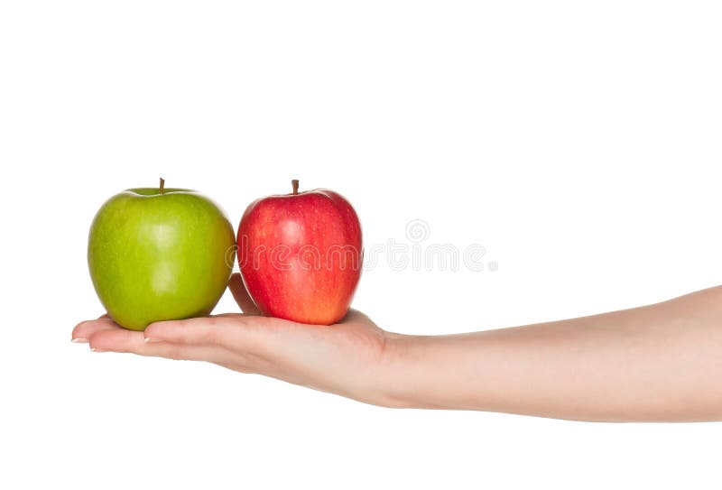Temptation stock photo. Image of apple, single, hands - 7921840
