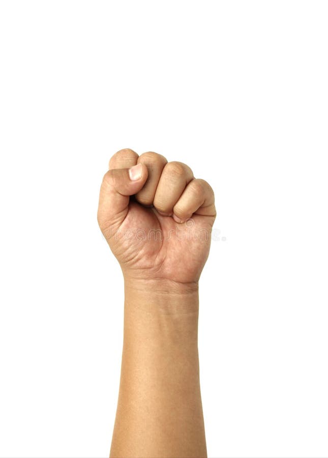 Hand and Arm on White Isolate Background. Stock Photo - Image of white ...