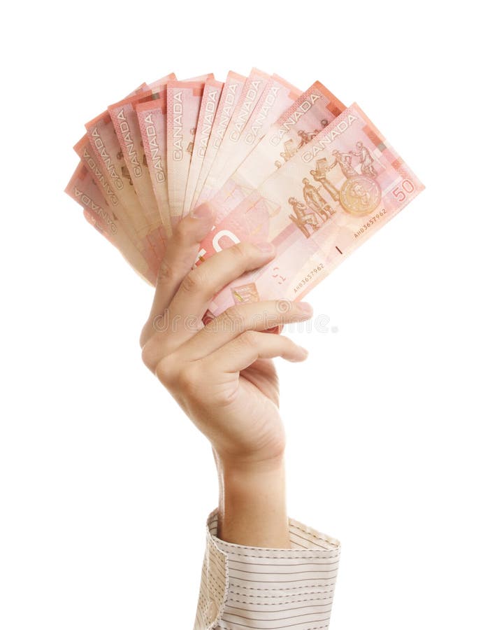 Hand and Arms Holding Money Stock Image - Image of financial, currency ...
