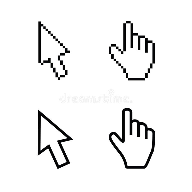 Cursors Hand Arrow Stock Illustrations – 893 Cursors Hand Arrow Stock ...