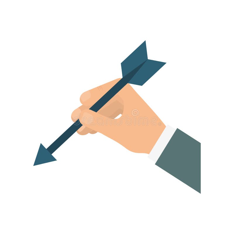 Hand and Arrow Icon. Solution Design. Vector Graphic Stock Illustration ...