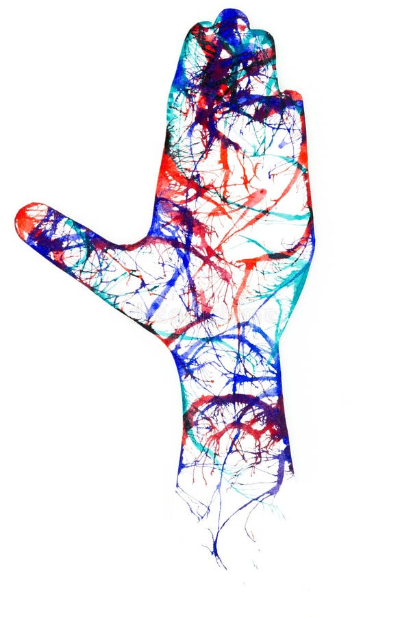 Hand art stock illustration. Illustration of isolated - 50109845