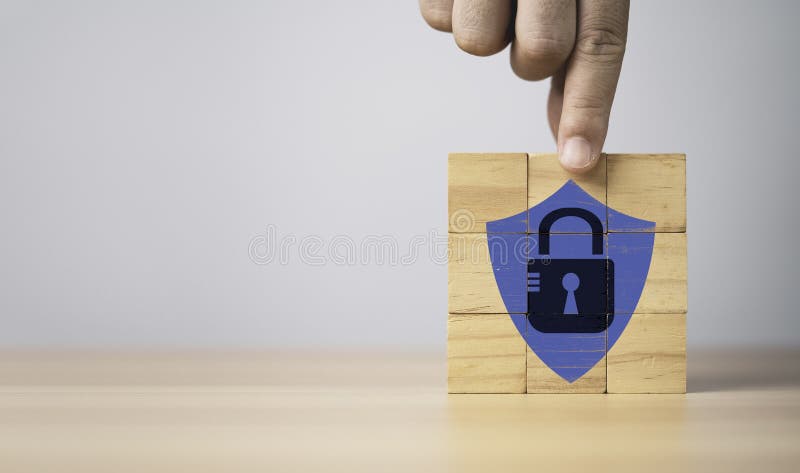 Hand Assemble Master Key Lock with Guard Icon for Personal Data ...