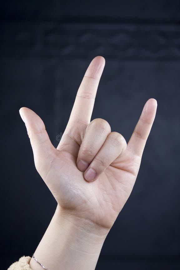 Hand assumed the posture stock image. Image of expression - 4465331