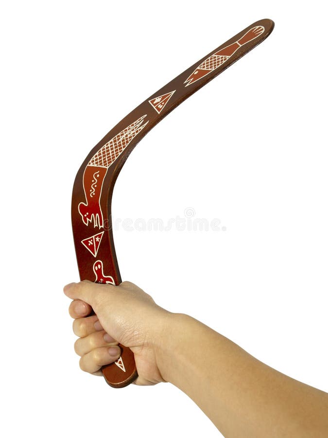 Australian Boomerang. stock image. Image of boomerang - 14018419