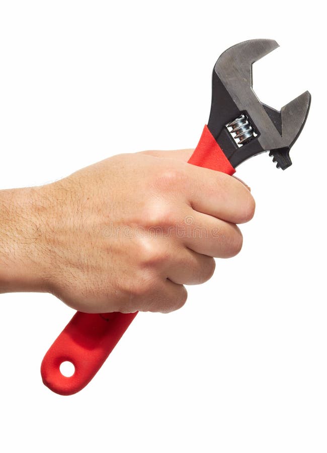 Hand with Wrench. Auto Mechanic. Stock Photo - Image of professional ...